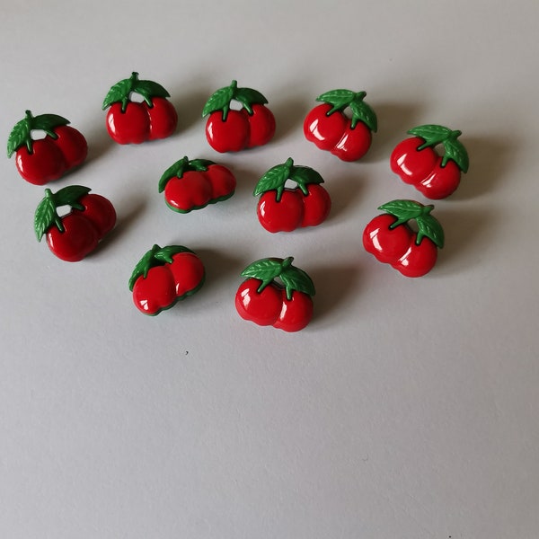 Cherry Buttons - Etsy