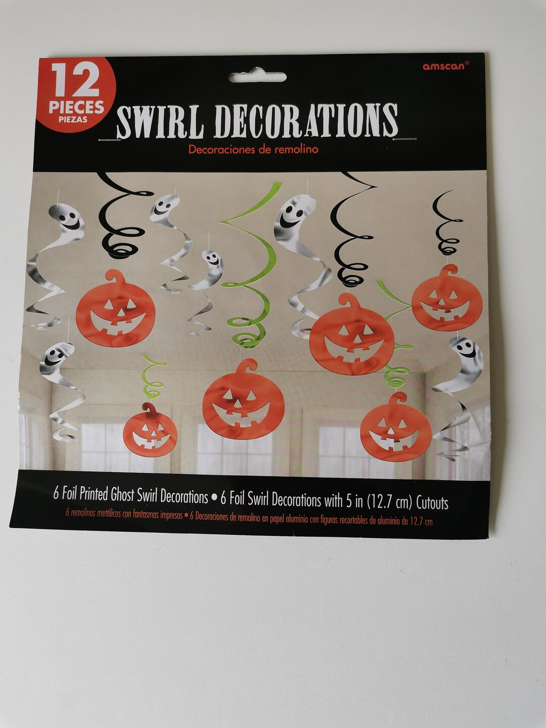 Halloween 12 Piece Swirl Decorations Halloween Hanging - Etsy