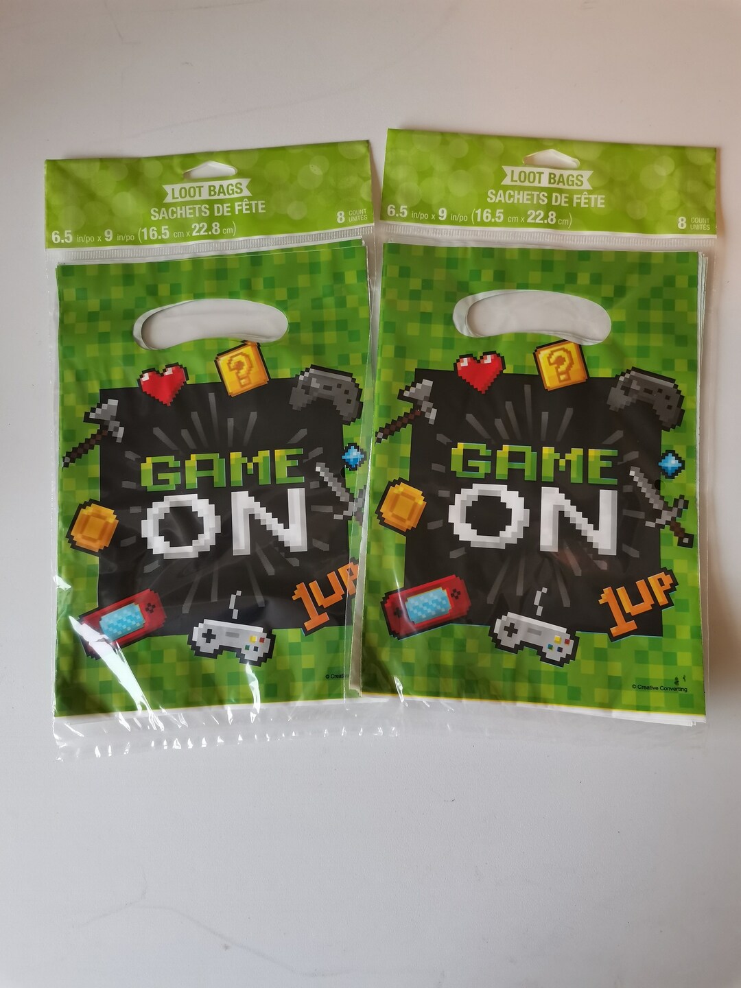 Pack of 8 Gamer Loot Bags gamer Party Bags Birthday Party Bags - Etsy