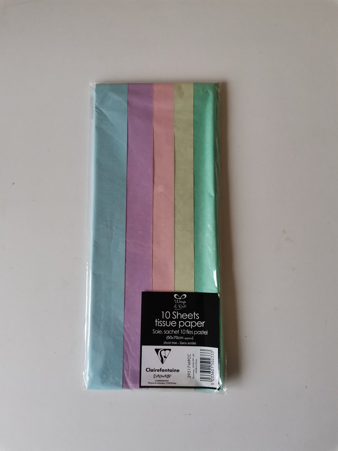 10 Sheets of Pastel Tissue Paper 50cm X 70cm Tissue Paper Crafting ...