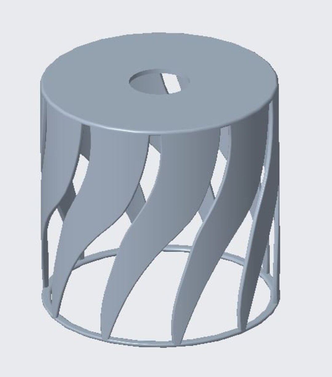 Wave Pattern Lampshade STL File - Etsy