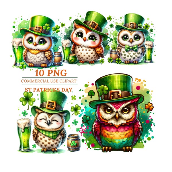 St Patricks Day Owl - Etsy