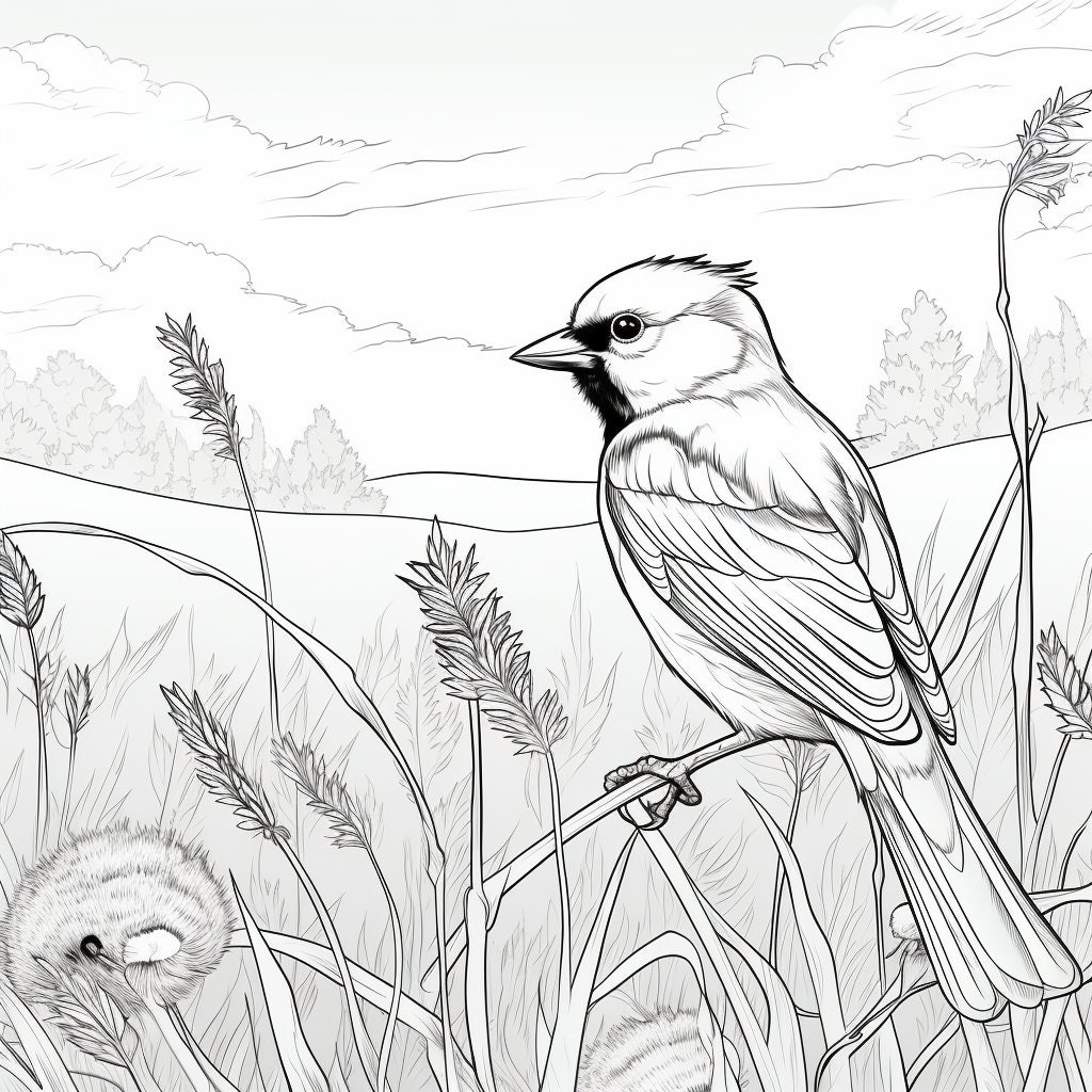 Set of 5 Children Colouring Pages With the Bird Theme - Etsy