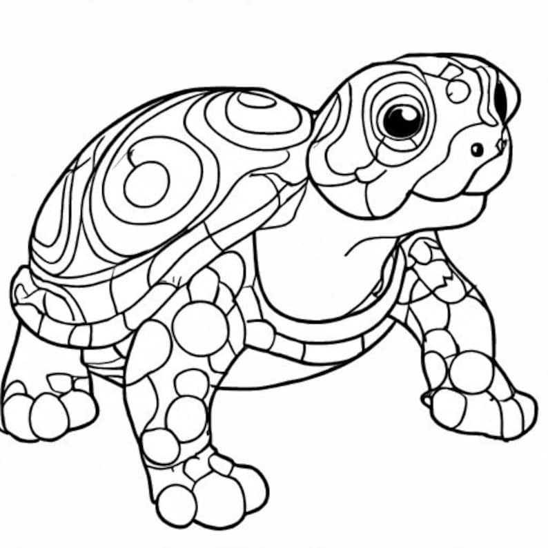 Basic Colouring Page for Children Between 3-5 Years - Etsy