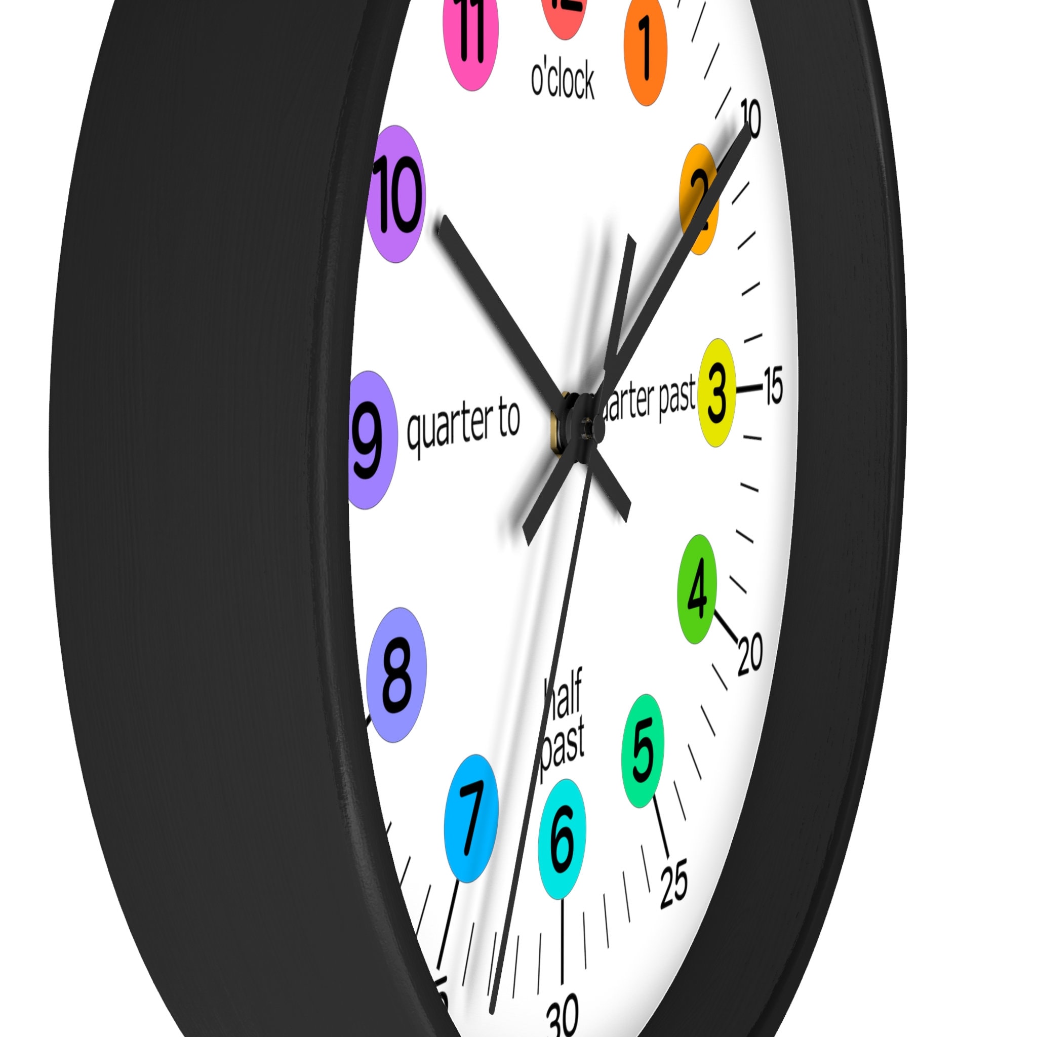 Learning Analog Wall Clock for Children, Kids Wall Clock, Modern ...