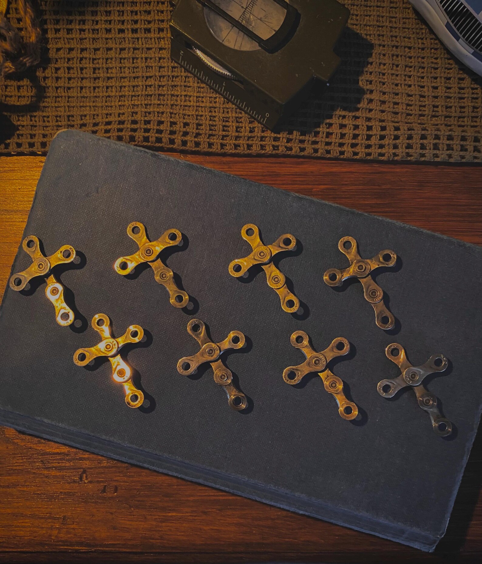 Bike Chain Cross Pendent - Etsy