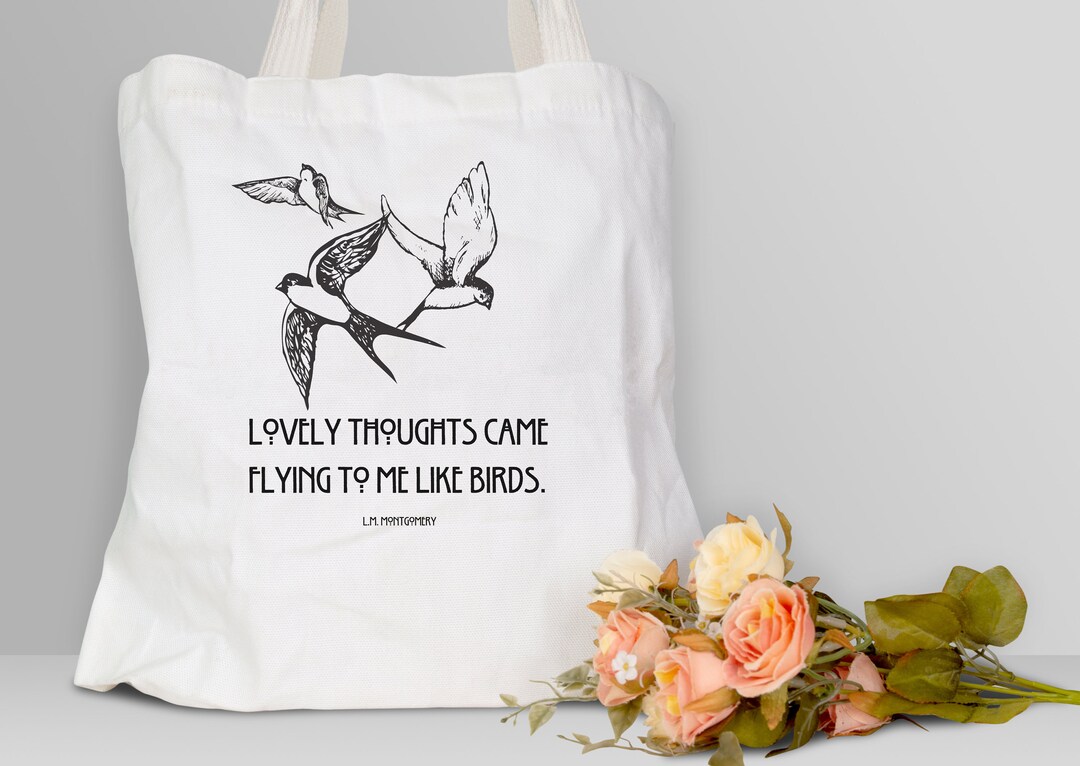 Classic Tote Bag, Anne of Green Gables Inspired Tote Bag, Positive ...