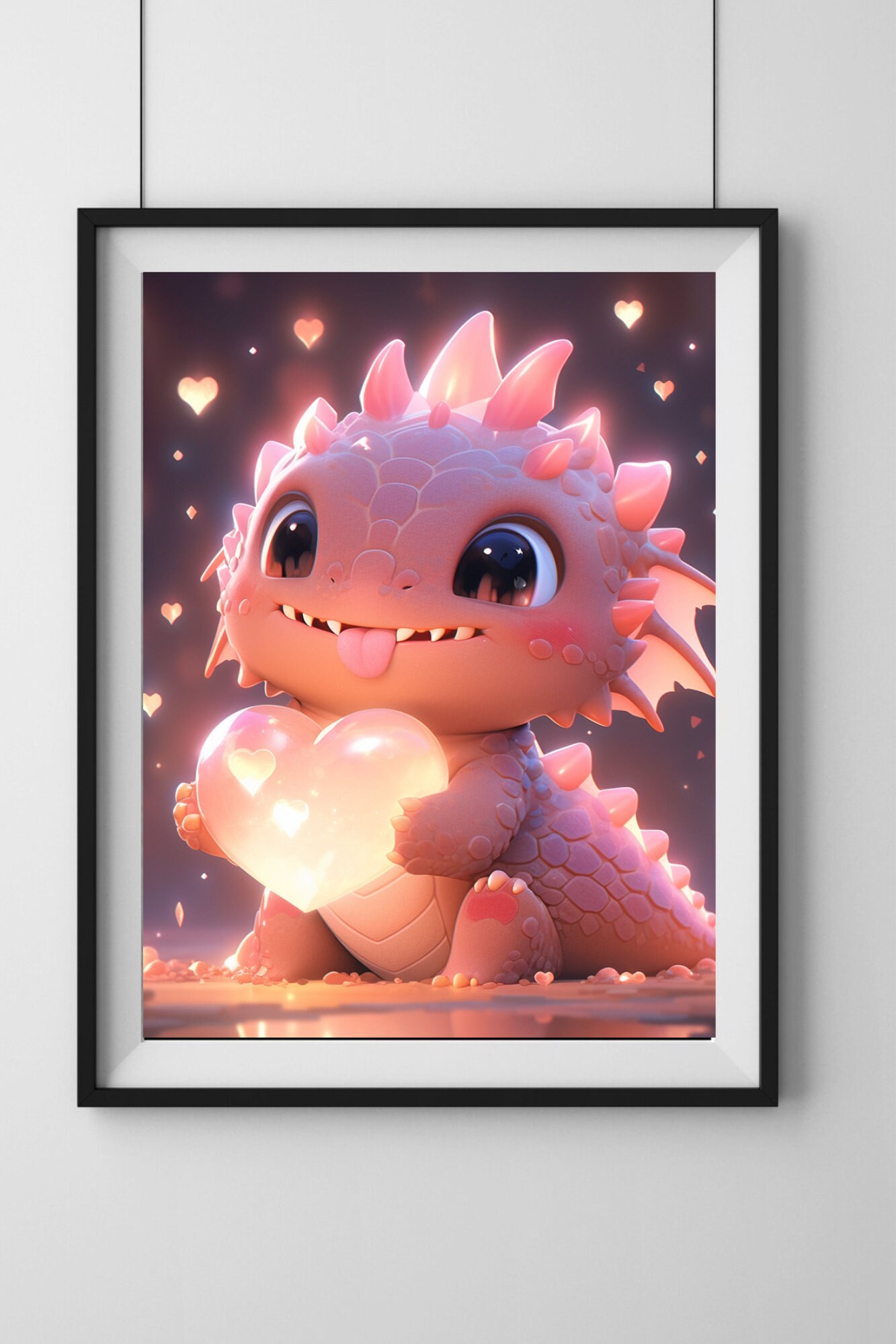 10 Set of Cute Baby Dragon Art Printable Perfect for Room - Etsy