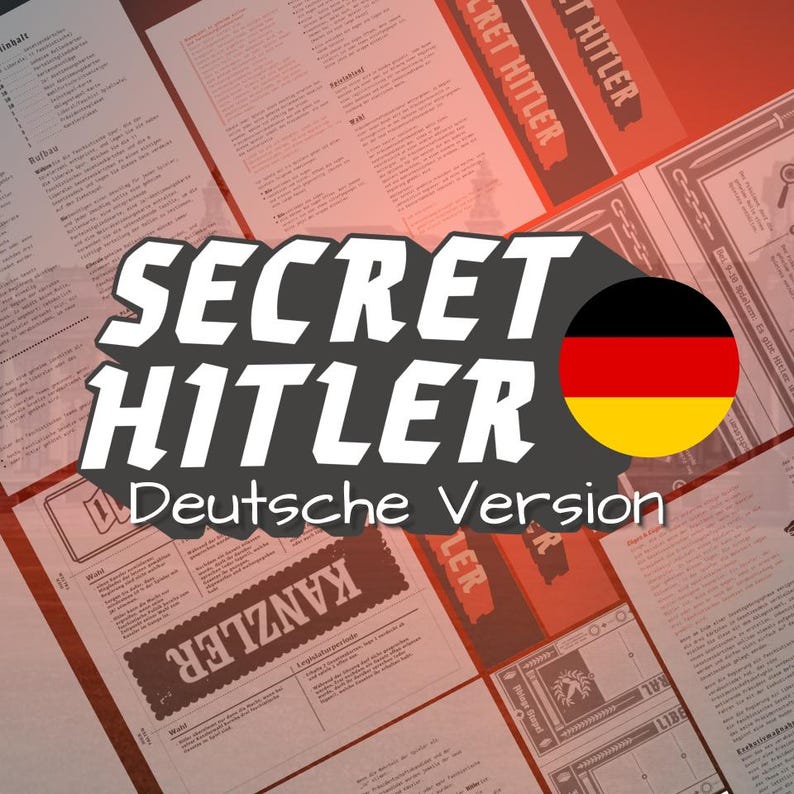 Secret Hitler – Deutsche Version als PDF | Druckbares Spiel mit ...
