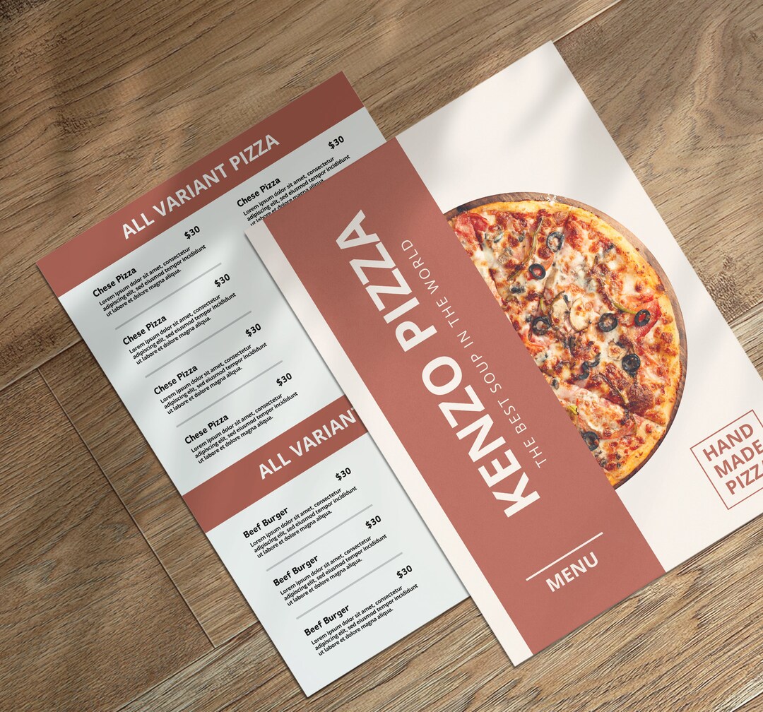 Beige Restaurant Menu | Menu Template | Price List | Minimalist Menu ...