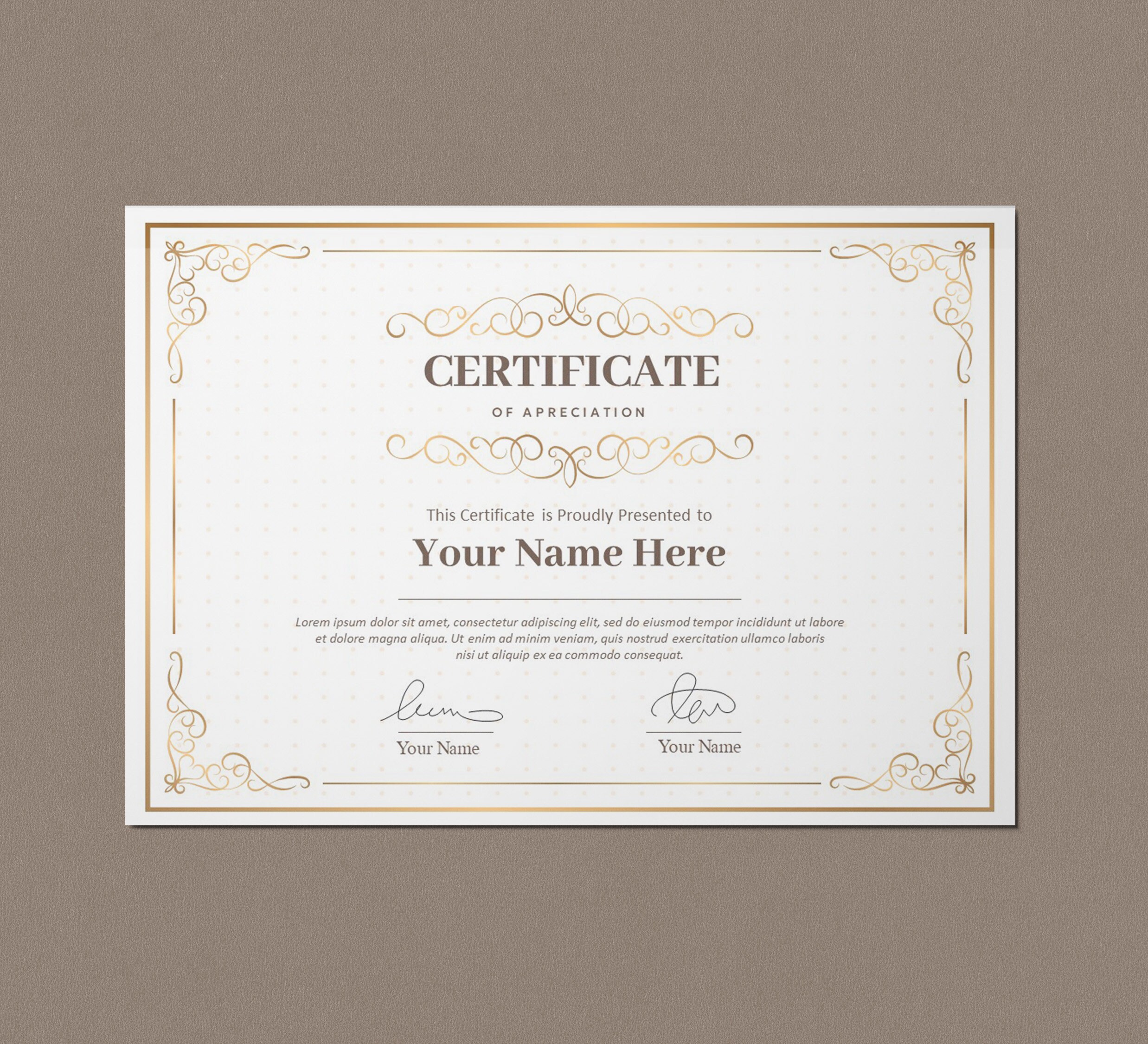 Completion Certificate | Canva Template | of Achievement | Editable ...