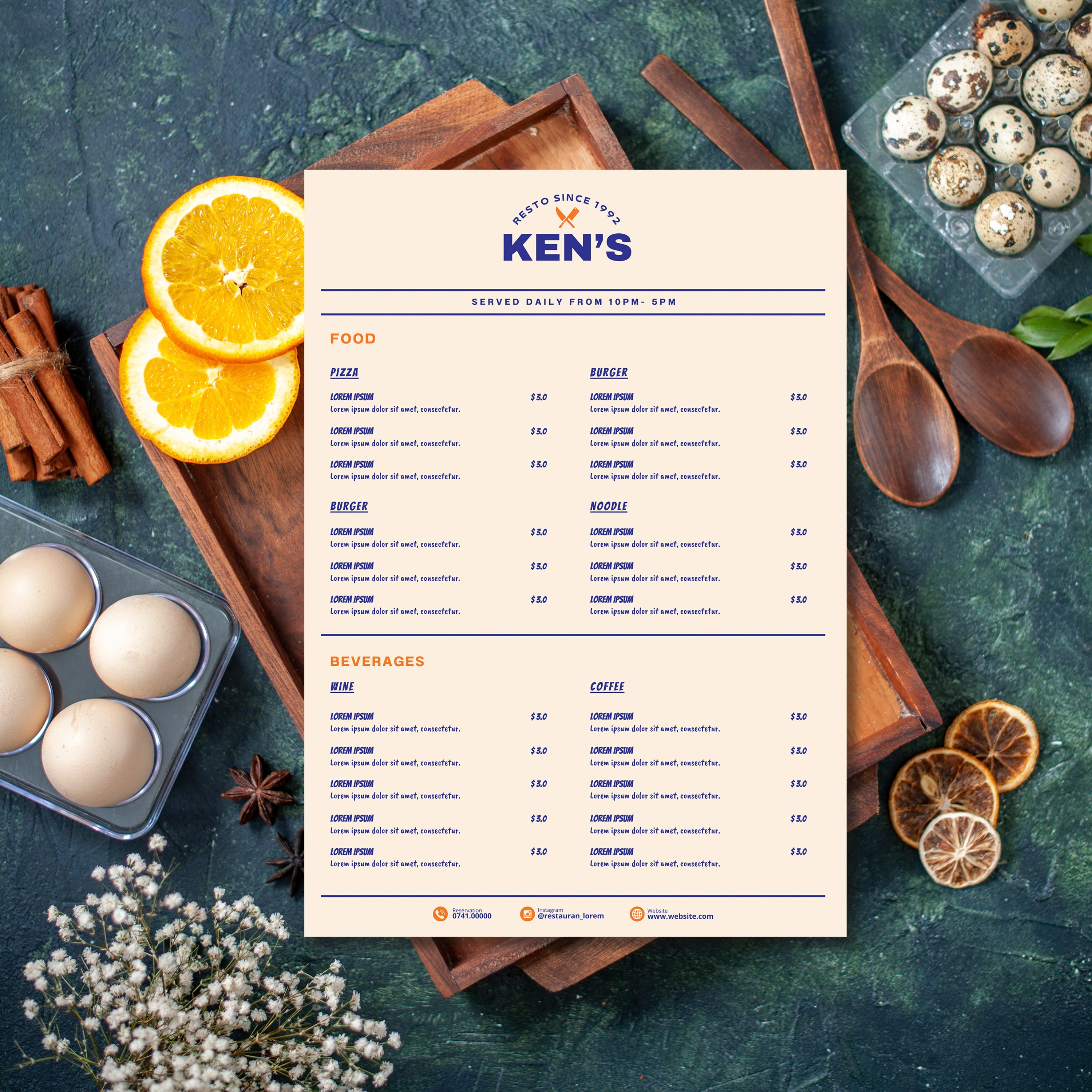 Restaurant Menu | Book Menu Template | Price List | Minimal Menus ...