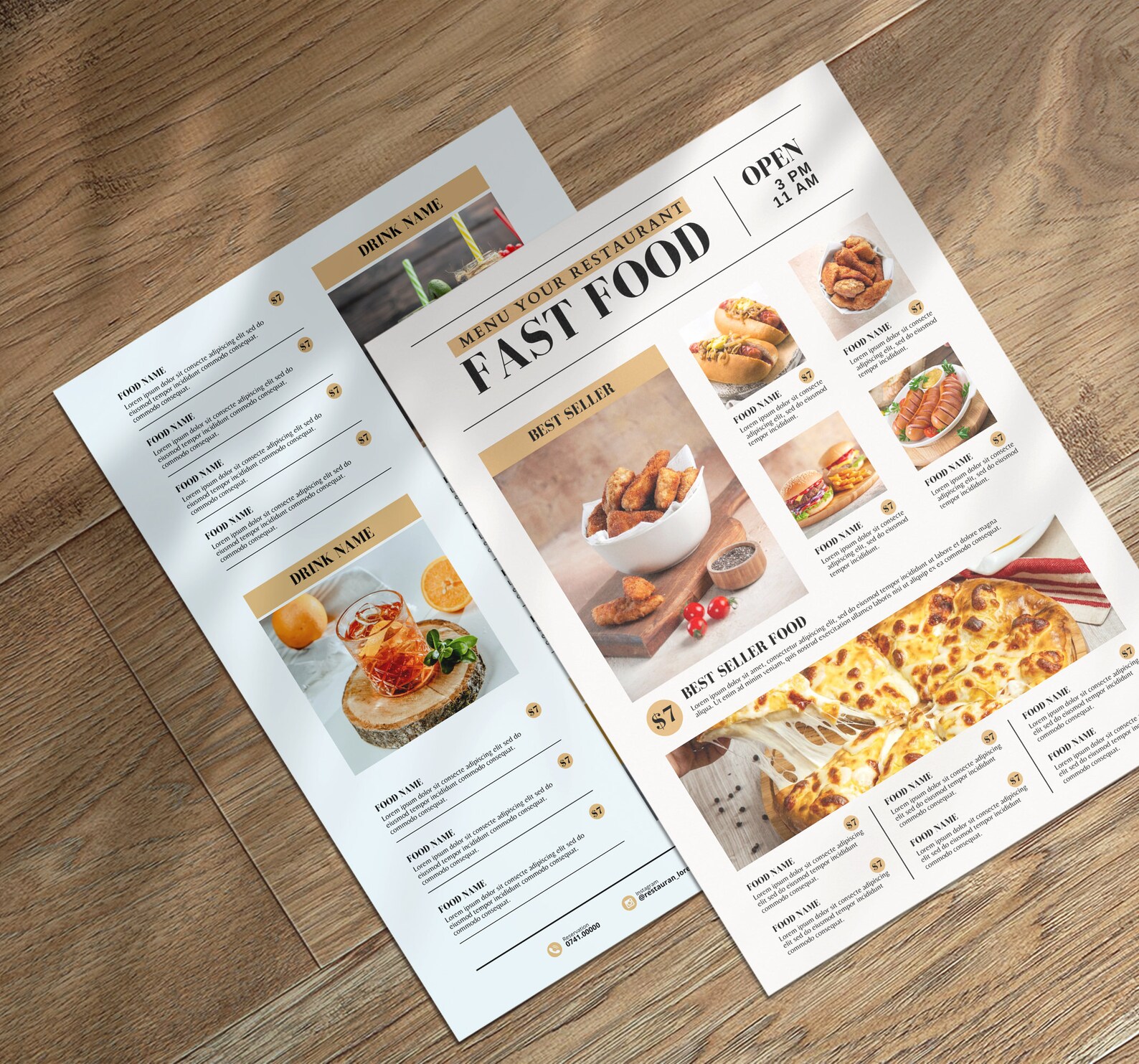 Minimalist Restaurant Menu Menu Template Price List Minimalist Menu ...