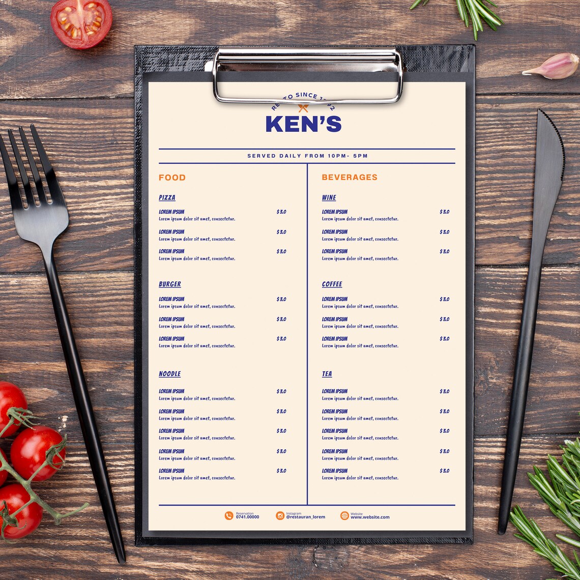 Restaurant Menu Book Menu Template Price List Minimal Menus Canva ...