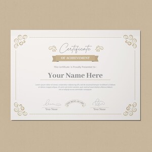 Simple Certificate | Canva Template | Editable Certificate | Powerpoint ...