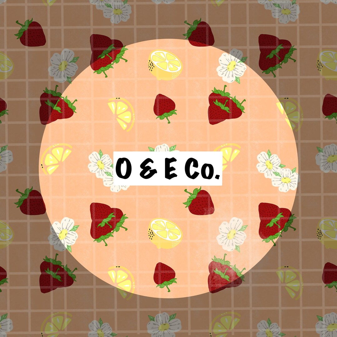 Summer Spring Fruit Pattern, Strawberries, Lemons Seamless, Peach ...