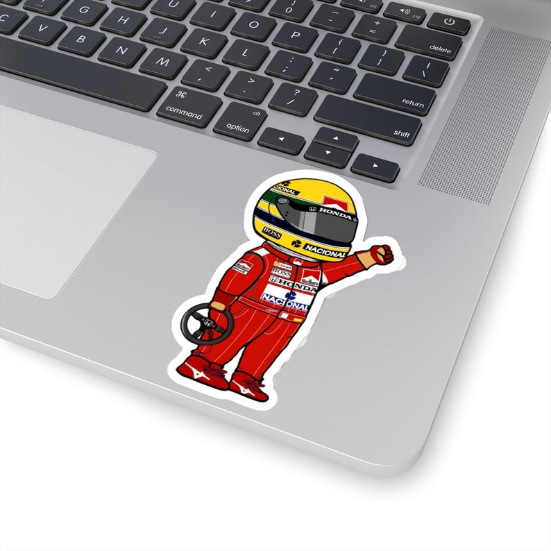 Ayrton Senna Sticker Set Multiple Sizes, Transparent/white Print ...