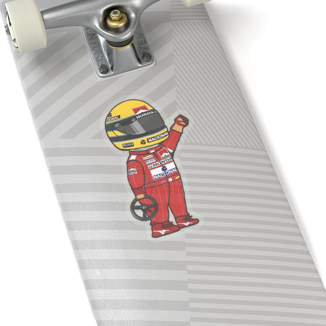 Ayrton Senna Sticker Set Multiple Sizes, Transparent/white Print ...