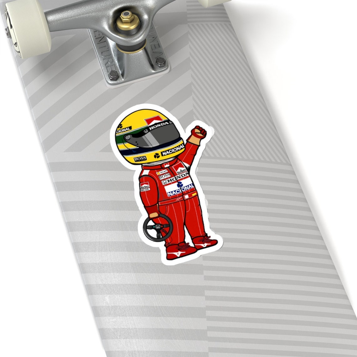Ayrton Senna Sticker Set Multiple Sizes, Transparent/white Print ...