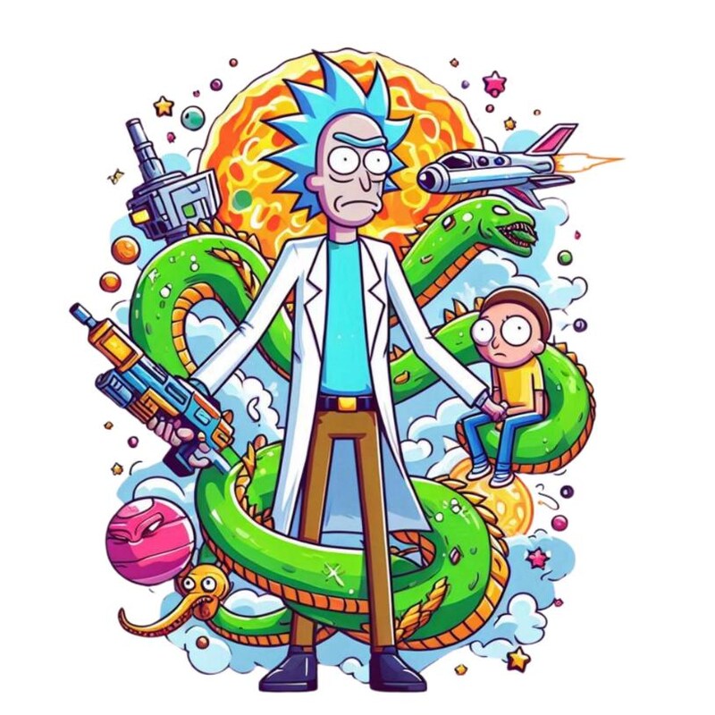 Rick and Morty Svg - Etsy