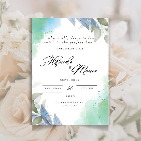 Jw Wedding Invitation Sample KL2141 Plantable Seed Paper Wedding Card