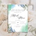 Wedding Invitation and Thank You Card. JW. Template to Edit, Print or ...