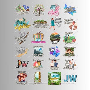 JW Sticker Sheet for Jehovah's Witnesses | Digital Gift for Pioneers ...