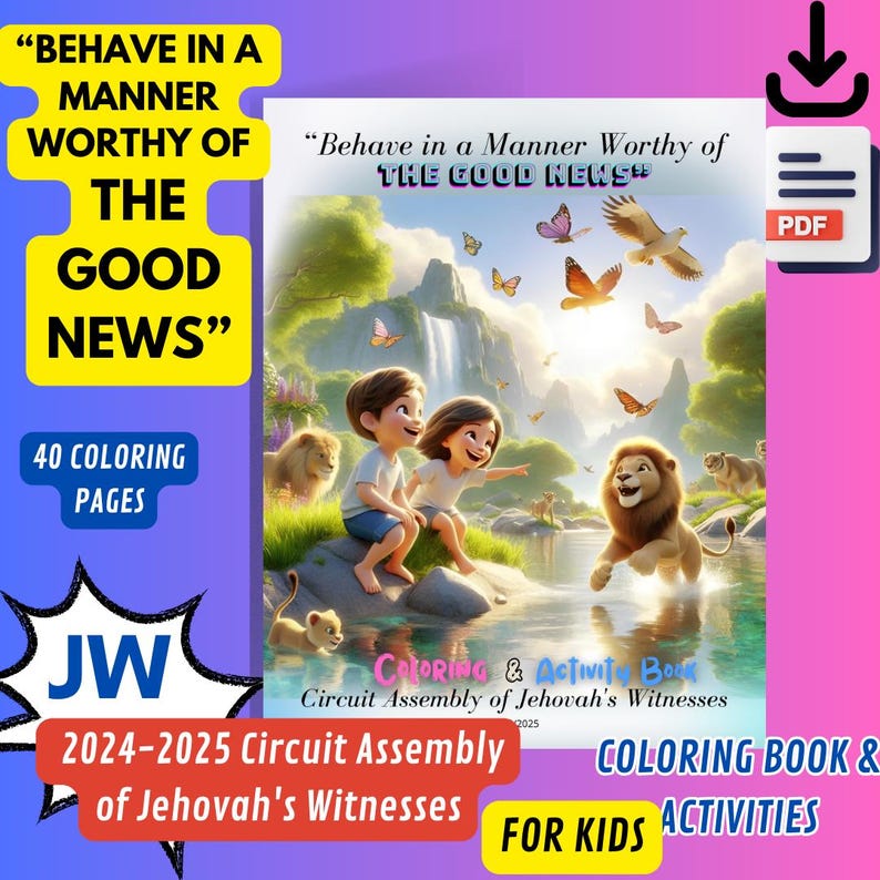 JW Kids. Jehovah's Witnesses 2024-2025 Circuit Assembly Children's ...
