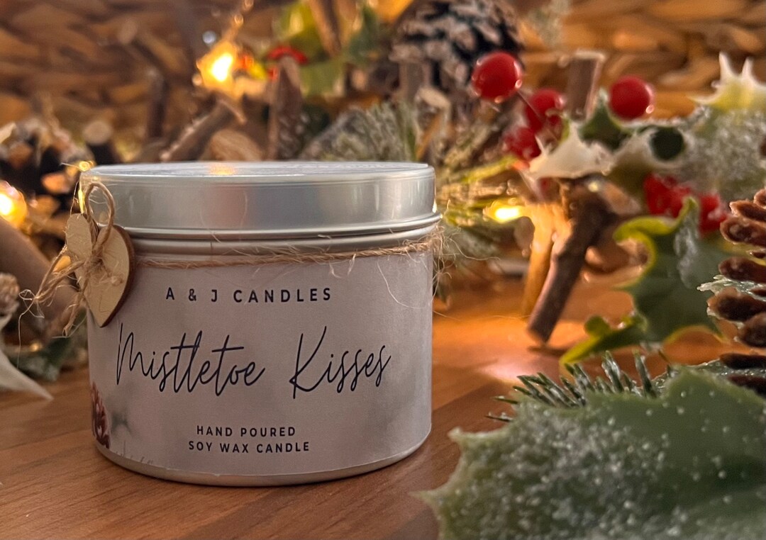 Mistletoe Kisses Enchanted Christmas Hand Poured Candle, Gower Memories ...