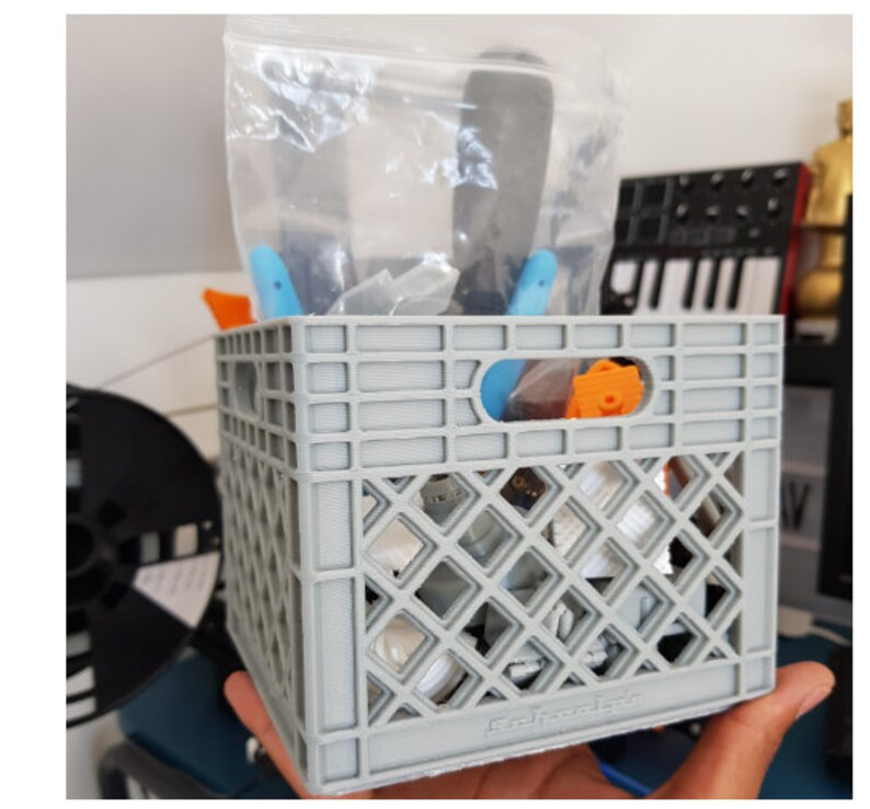 Mini Container, Milk Crate, STL File 3D, Digital Download, 3D Printing ...