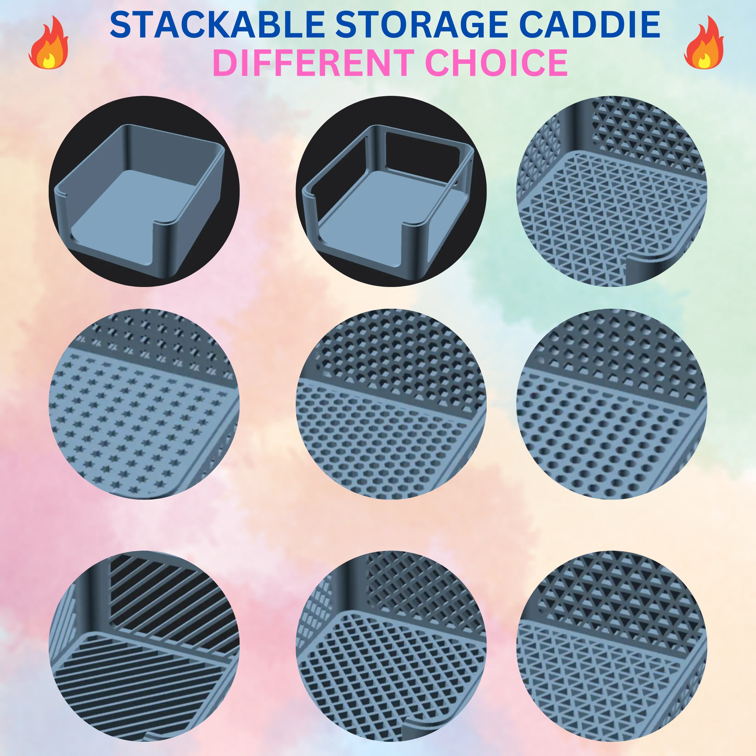 Stackable Storage Caddies, STL File 3D, Digital Download, Your Ultimate Storage Solution ...