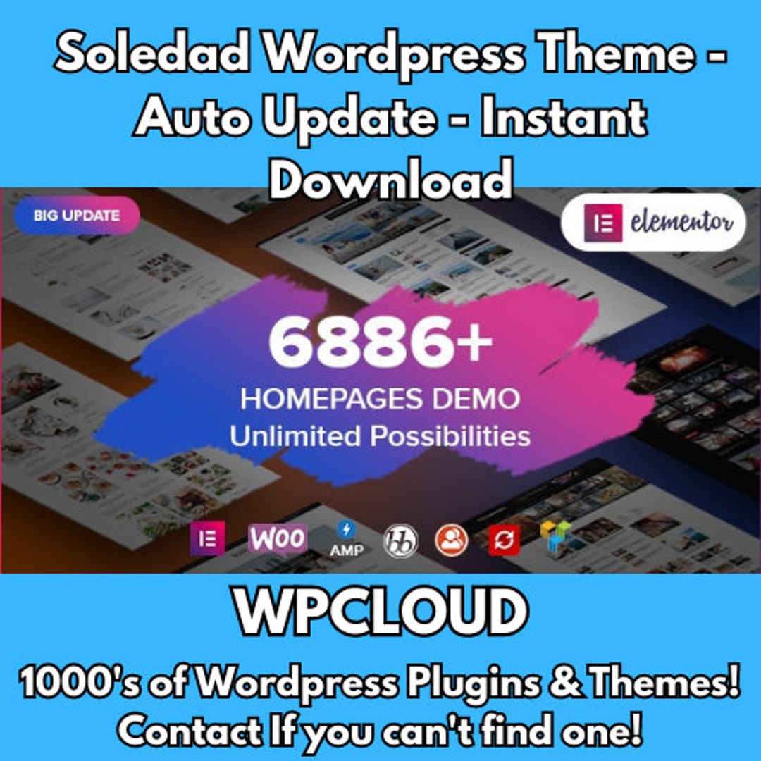 Soledad 8.3.7 Wordpress Theme - Etsy