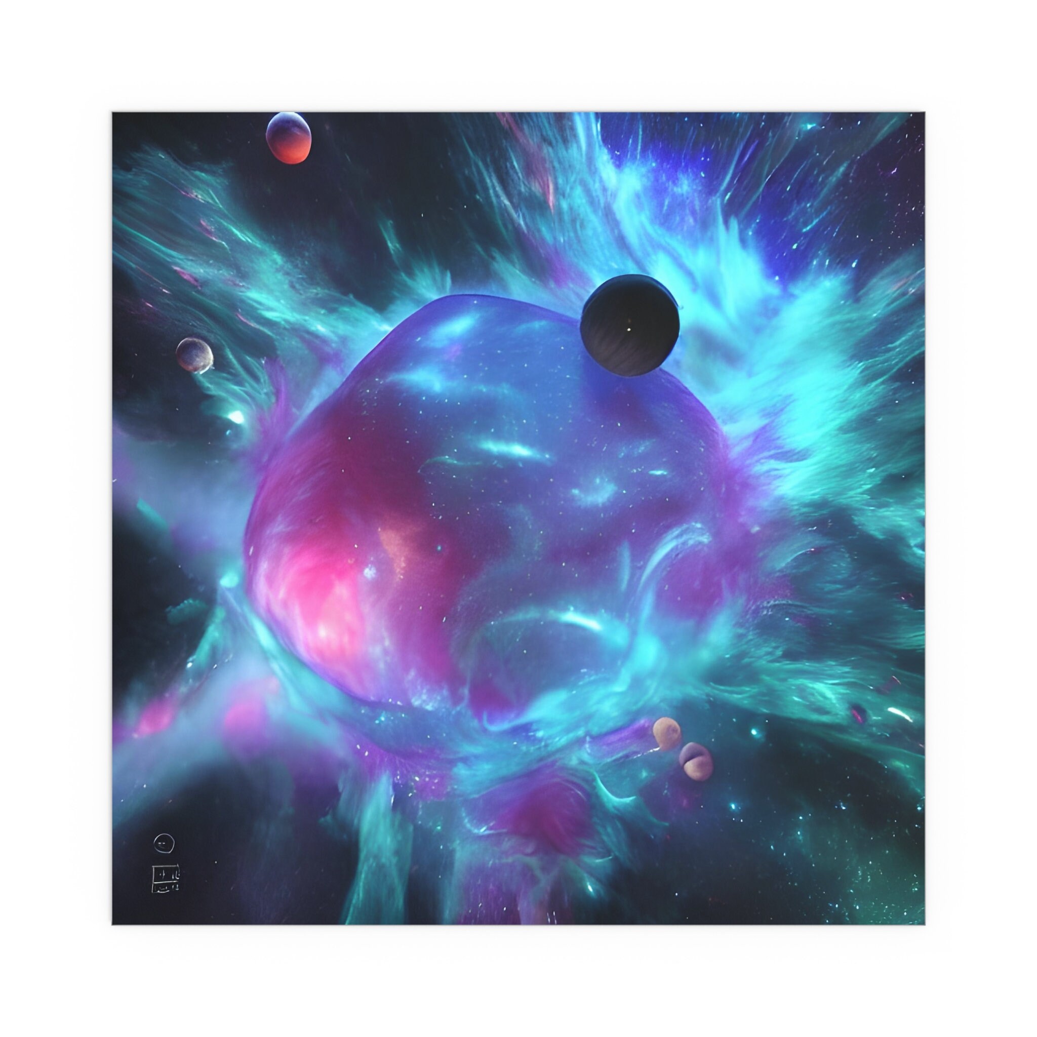 Galaxy Space Poster Satisfying Poster - Etsy