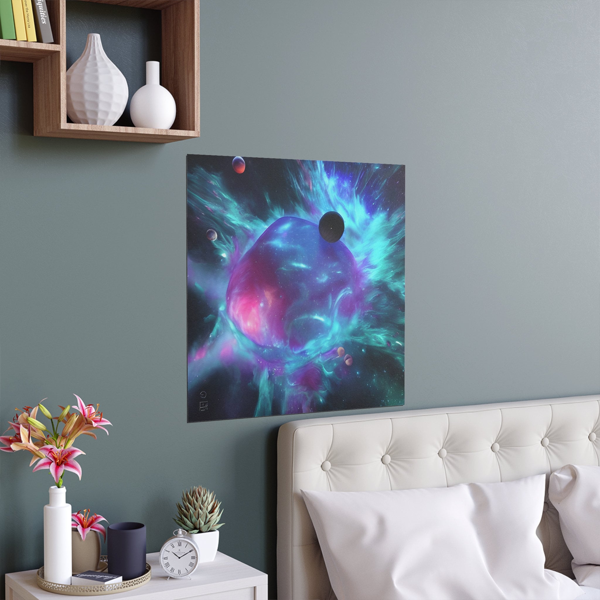 Galaxy Space Poster Satisfying Poster - Etsy