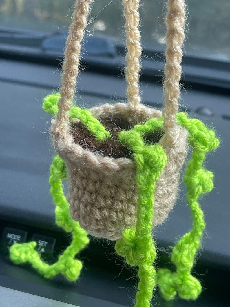 Crochet Mini Hanging Plant - Etsy