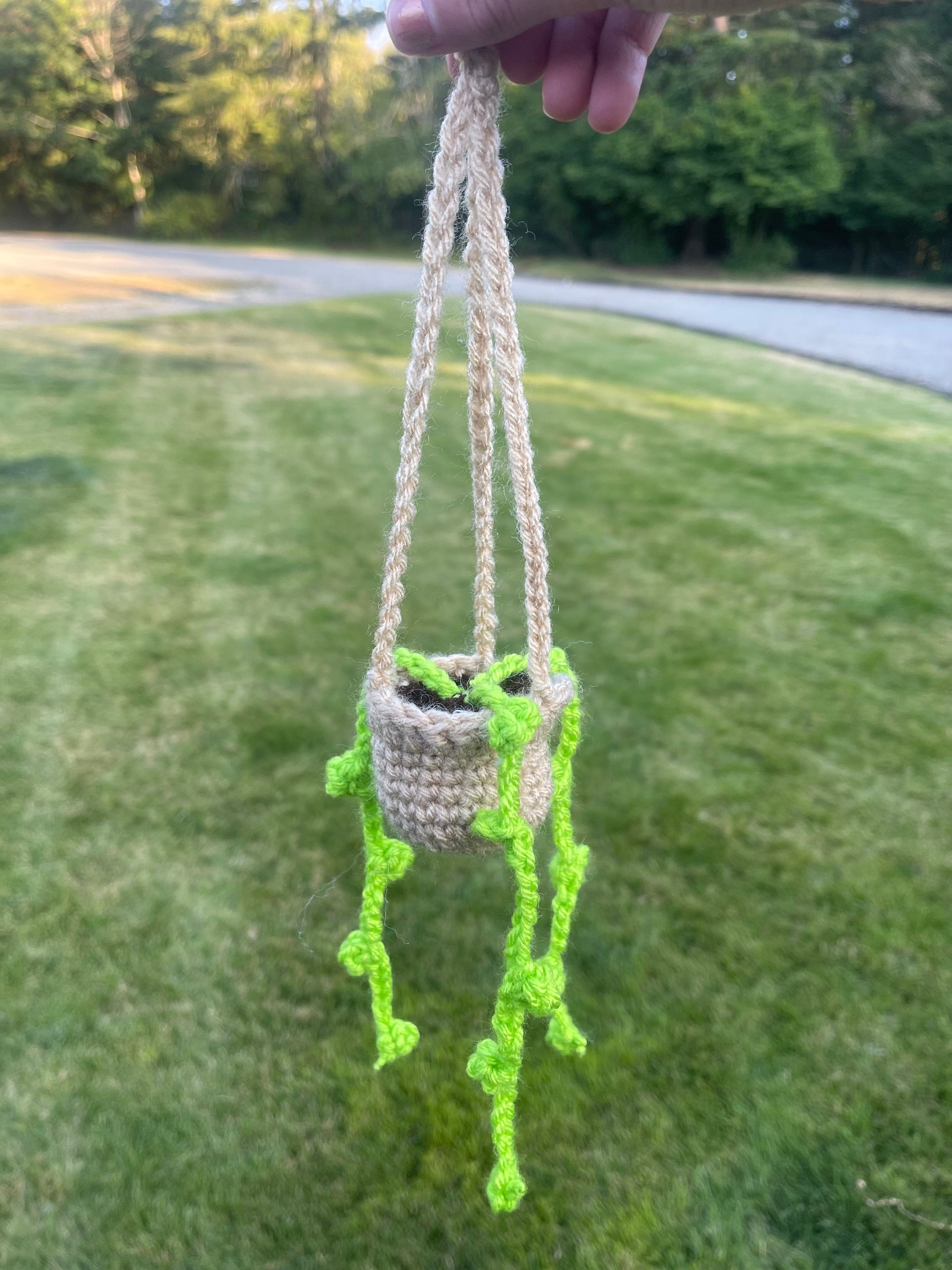 Crochet Mini Hanging Plant - Etsy