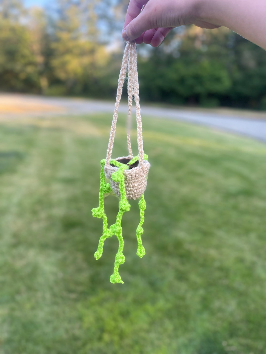 Crochet Mini Hanging Plant - Etsy
