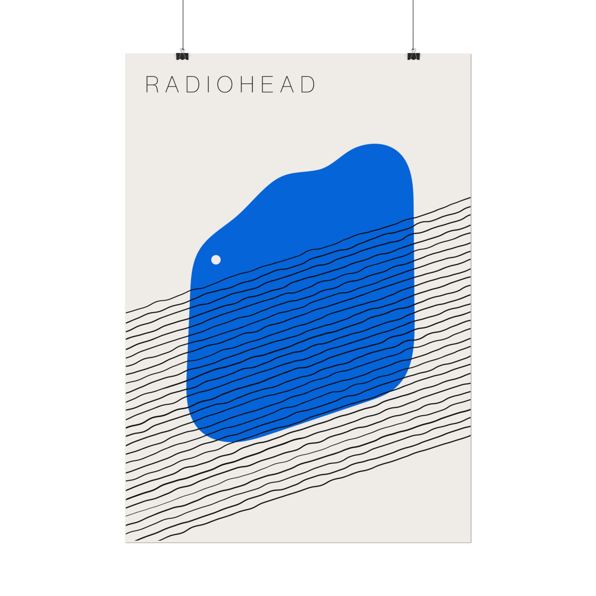 Radiohead Inspired Graphic Design Poster Handmade Art - Etsy