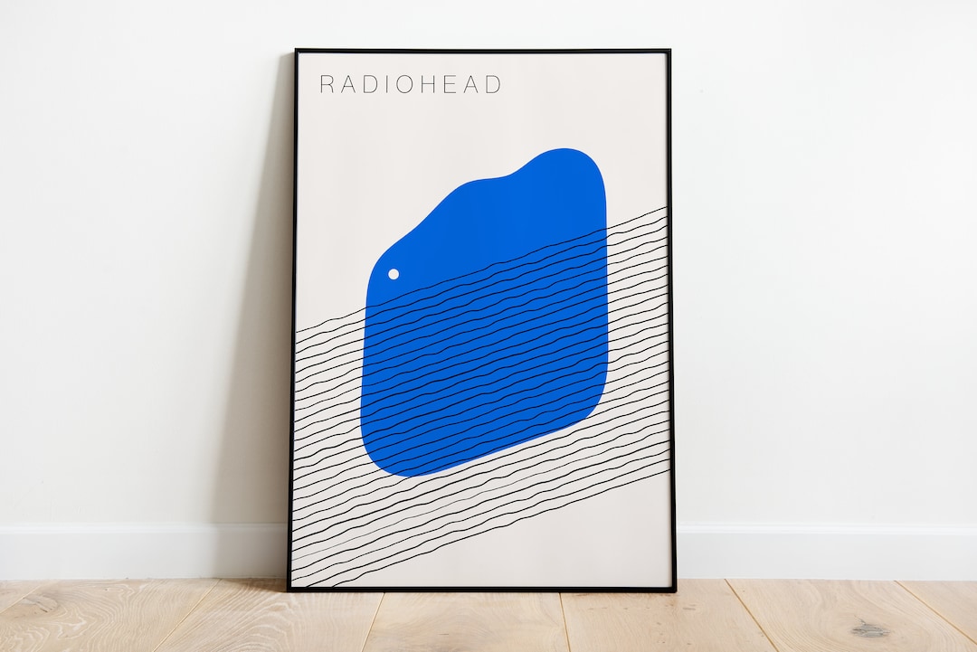 Radiohead Inspired Graphic Design Poster Handmade Art - Etsy