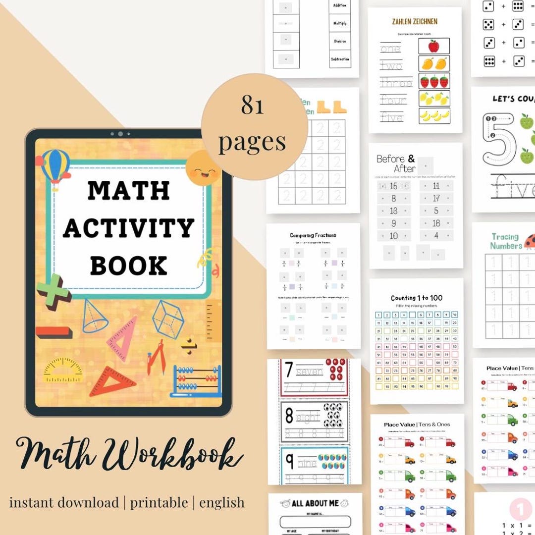 Math Worksheets Learning Materials Preschool Elementary School Learning ...