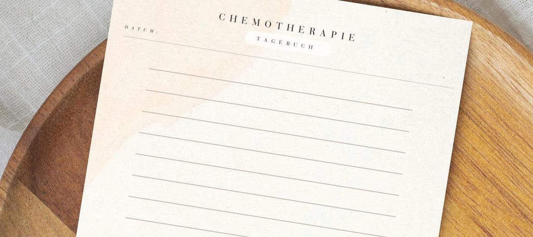 Notes Chemotherapy Planner, Health, Tracker, Journal, Cancer Treatment ...