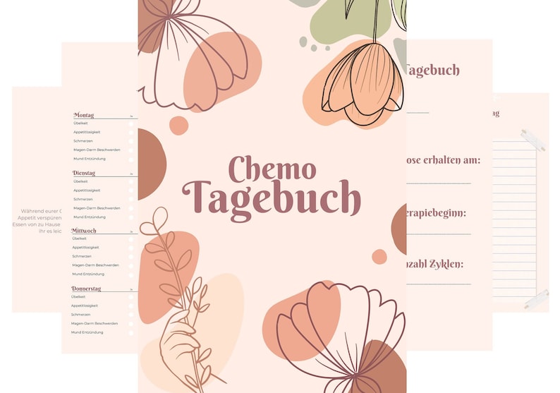 Chemotherapy Diary Chemo Tracker Therapy Plan Chemo Tips Chemo Gift ...