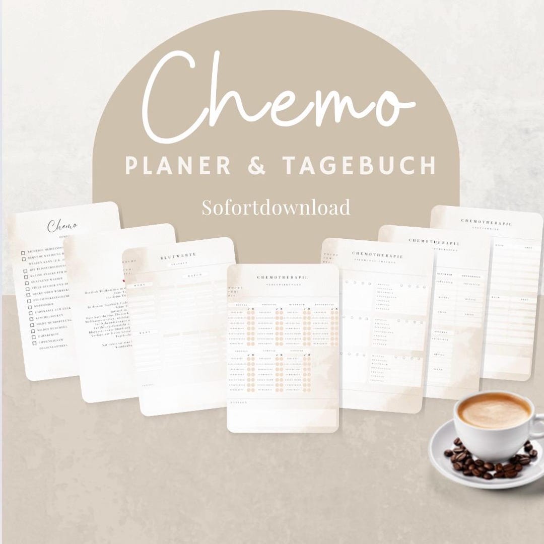Chemotherapy Diary - Chemo Tracker - Therapy Plan - Chemo Tips - Chemo ...