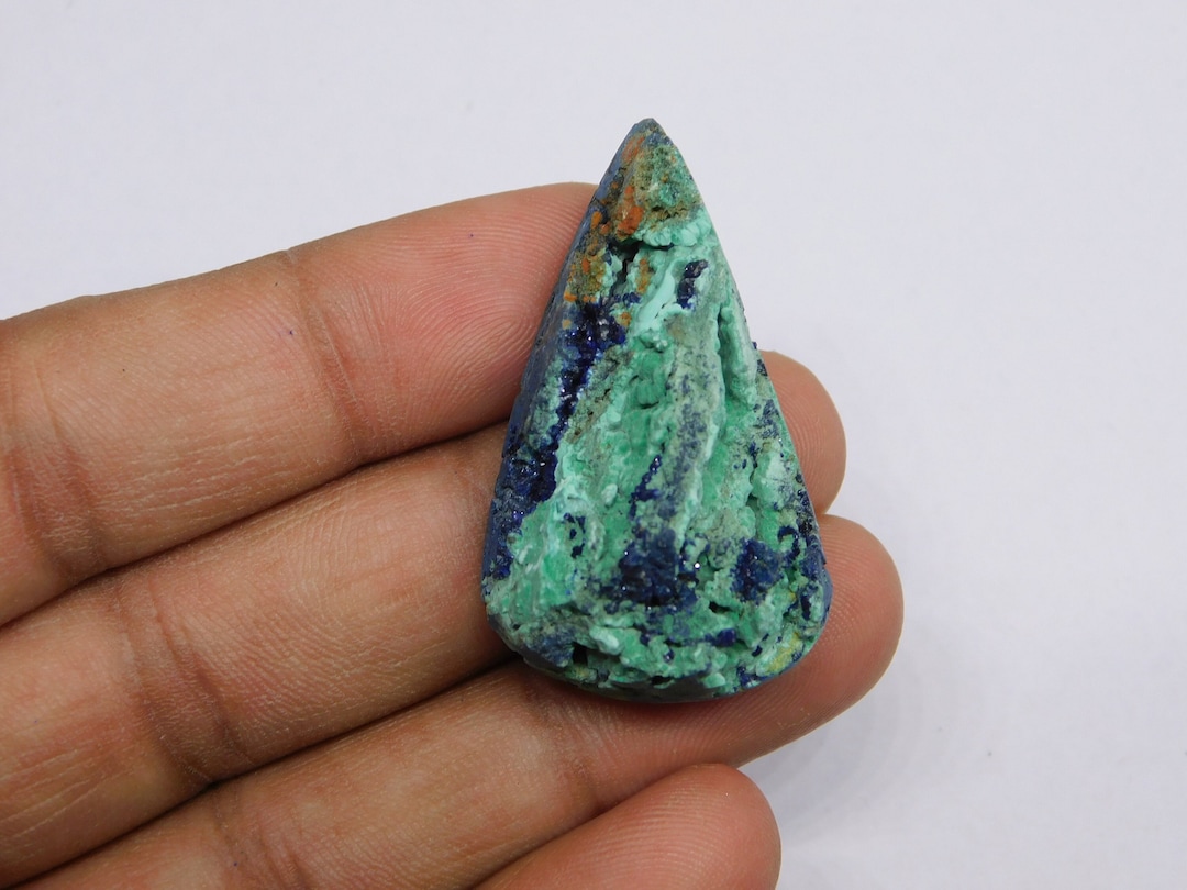 Azurite Malachite Druzy Cabochon Azurite Malachite Druzy Loose - Etsy