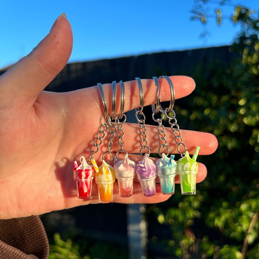 Milkshake Glass Mini Whipped Cream Ice Cream Sundae Drink Colourful ...