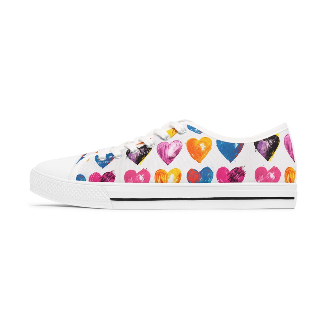 Love Heart Women Shoes, Love Heart Sneakers Trainers, Shoes With Love ...