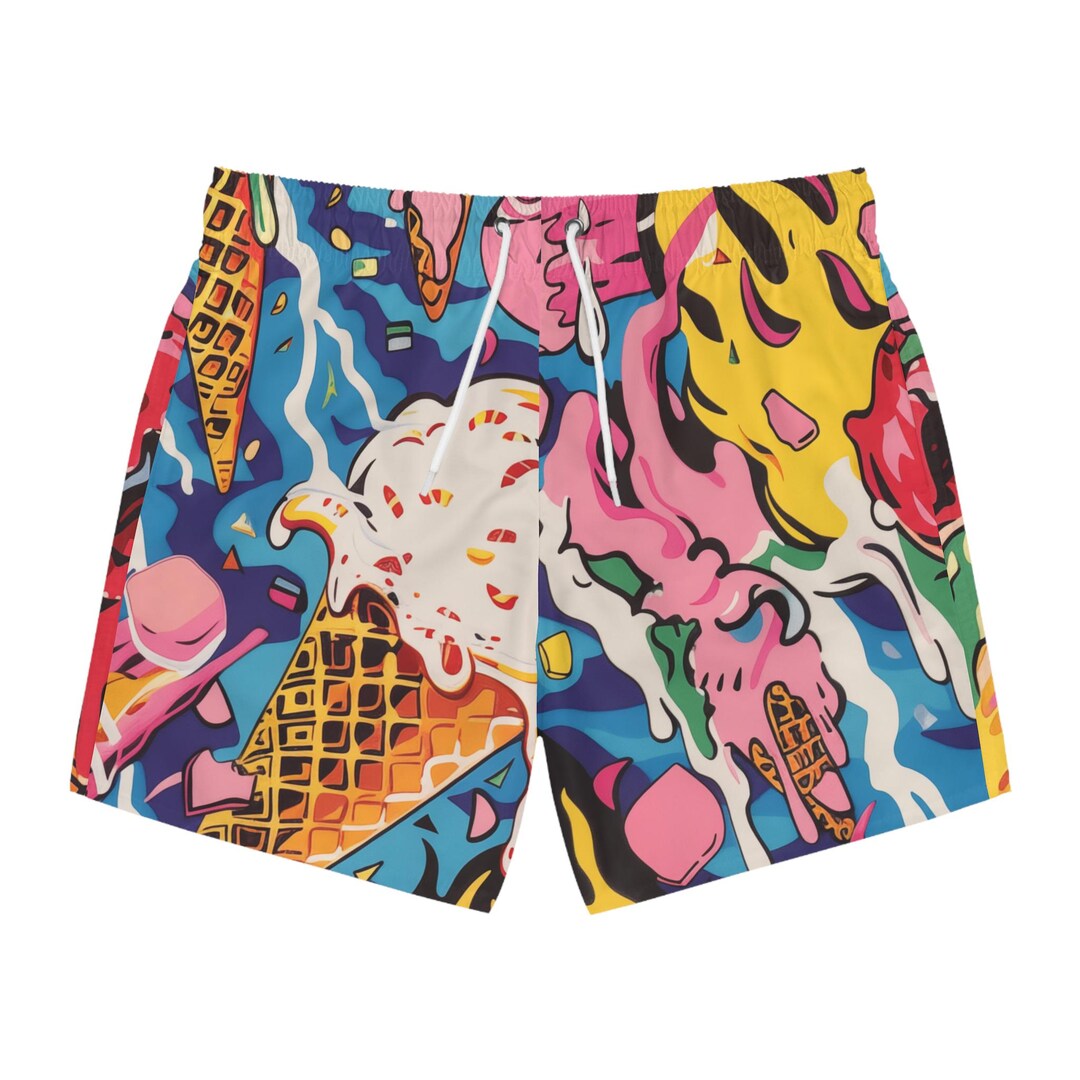 Ice Cream Swim Trunks - Etsy