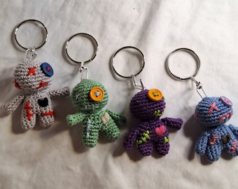 Voodoo Doll Keychain-back Pack Charms-mini 3 Inch Voodoo Doll - Etsy