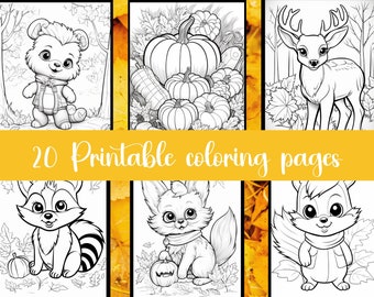 Fall Activity Sheets for Kids Bundle Printable Activity - Etsy