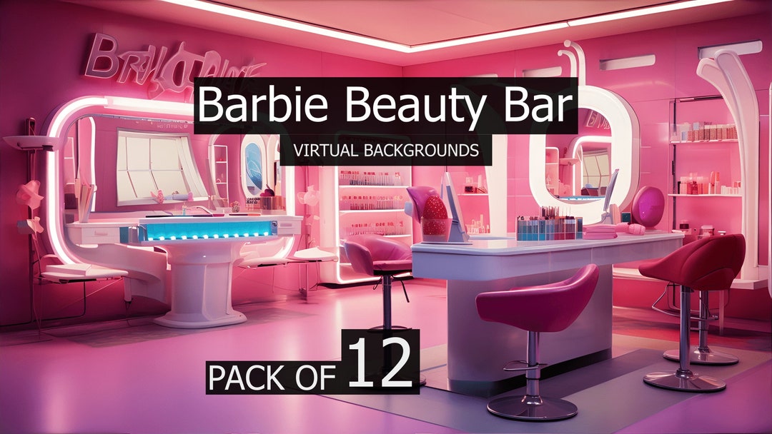 Barbie Barbie Background Barbie Beauty Bar Virtual - Etsy